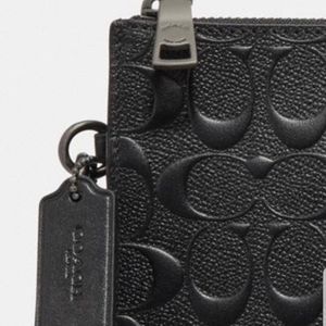 Coach | Bags | Coach Signature Leather Business Pouch Bag | Poshmark
